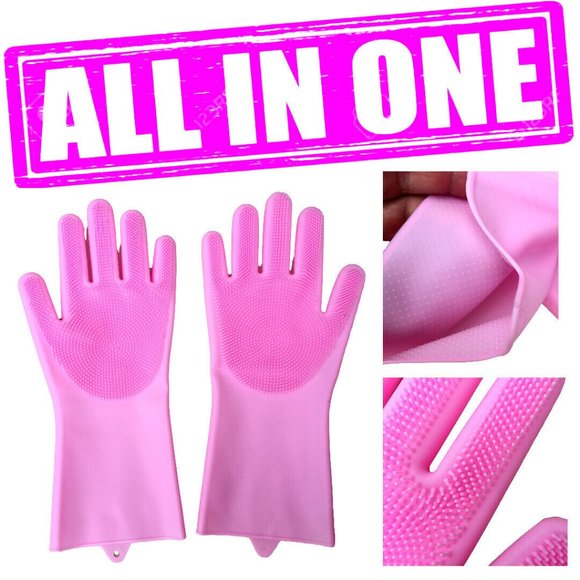 Kitchen | Magic Dish Washing Gloves Scrubbing Gloves Better Than Vinyl ...